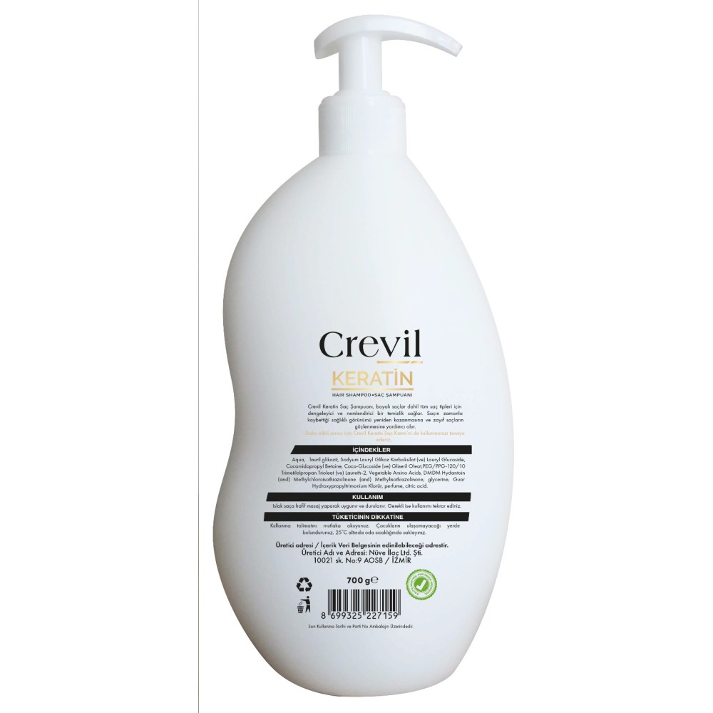 CREVİL It is a %100 natural HAIR SHAMPOO 700 ml.